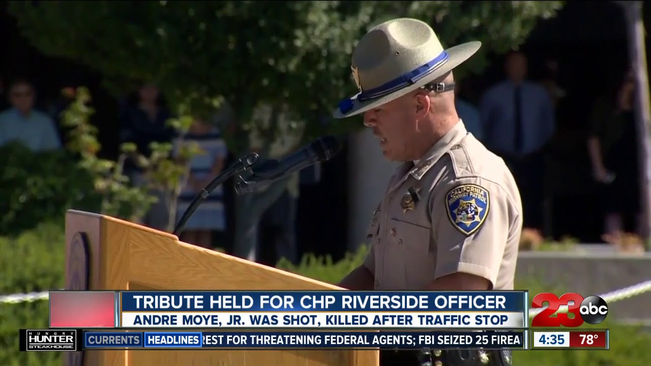 Tribute held for CHP Riverside officer shot and killed during traffic ...