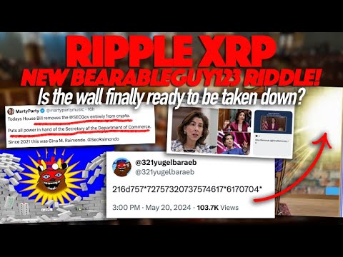 Ripple XRP: NEW Bearableguy123 Riddle - Is The Wall Finally Ready To Be ...