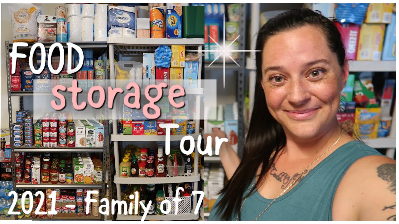 💫 FOOD STORAGE FOR FAMILY OF 7 💫 FOOD STORAGE TOUR!! - YouTube