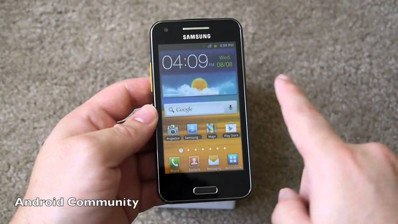 Samsung Galaxy Beam unboxing and hands on - YouTube