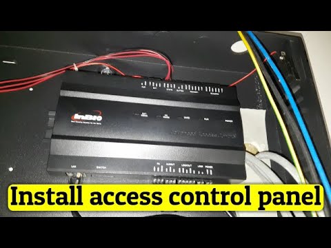 How To Install Biometric Fingerprint Access Control Panel - YouTube