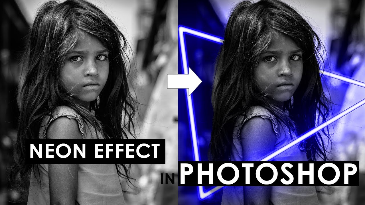 how to create neon effect in Photoshop | neon effect || IDD Lucknow ...