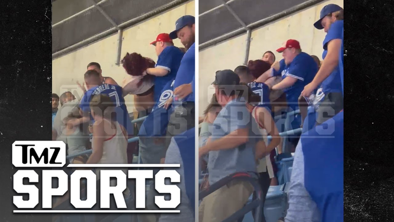 Crazy Catfight Erupts At Blue Jays Baseball Game | TMZ Sports - YouTube