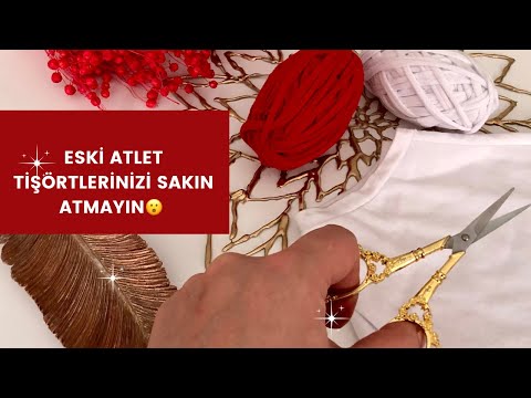 Eski Atlet ve Tişörtlerinizi SAKIN ATMAYIN😮 Penye İp yapıyoruz