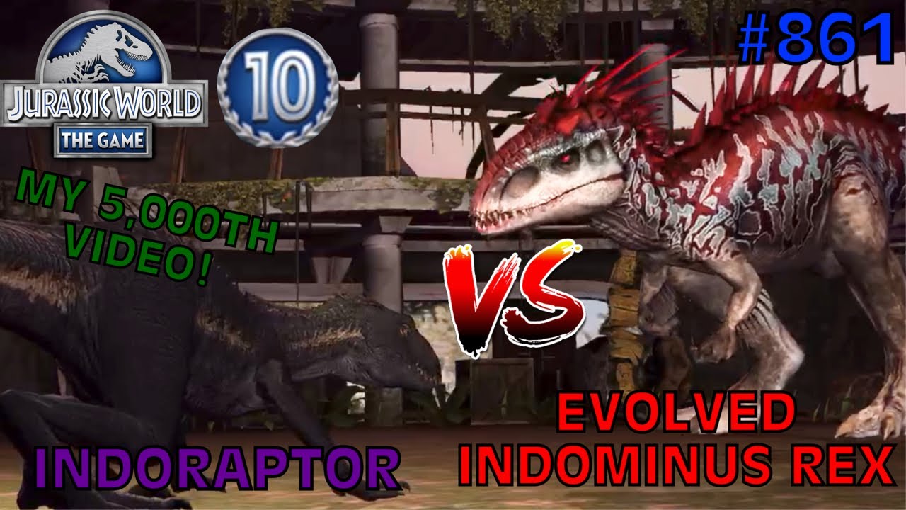 Jurassic World The Game Indominus Rex Vs Indoraptor