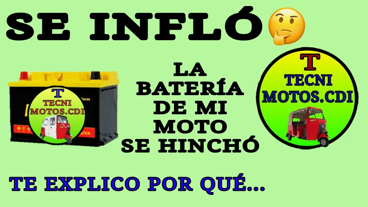 POR QUÉ SE INFLA LA BATERIA DE MI MOTO - YouTube