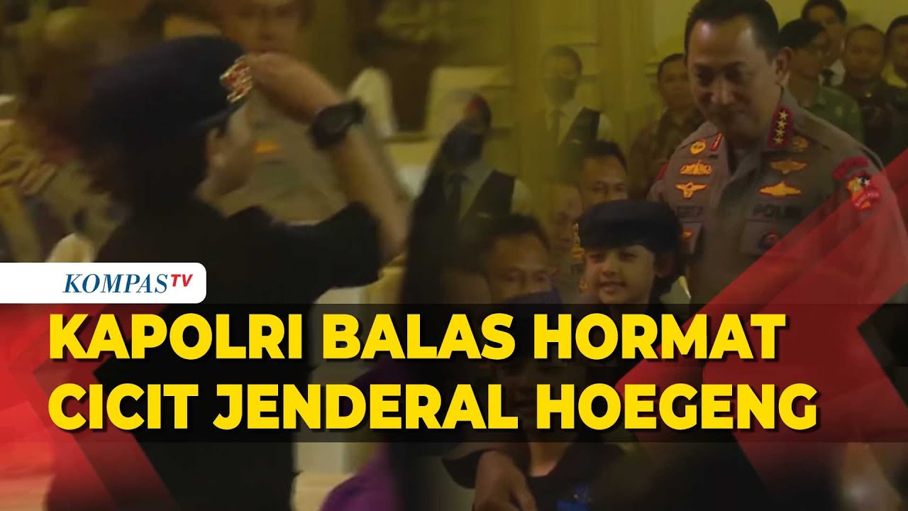 Momen Kapolri Balas Hormat Cicit Jenderal Hoegeng saat Bertemu di Acara Hoegeng Award 2023 - YouTube