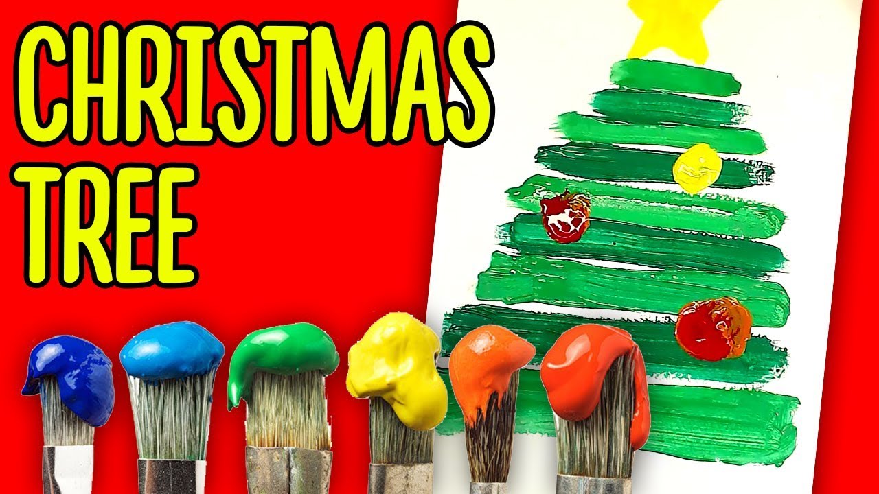 FUNNY CHRISTMAS TREE / How to draw a Christmas tree - YouTube