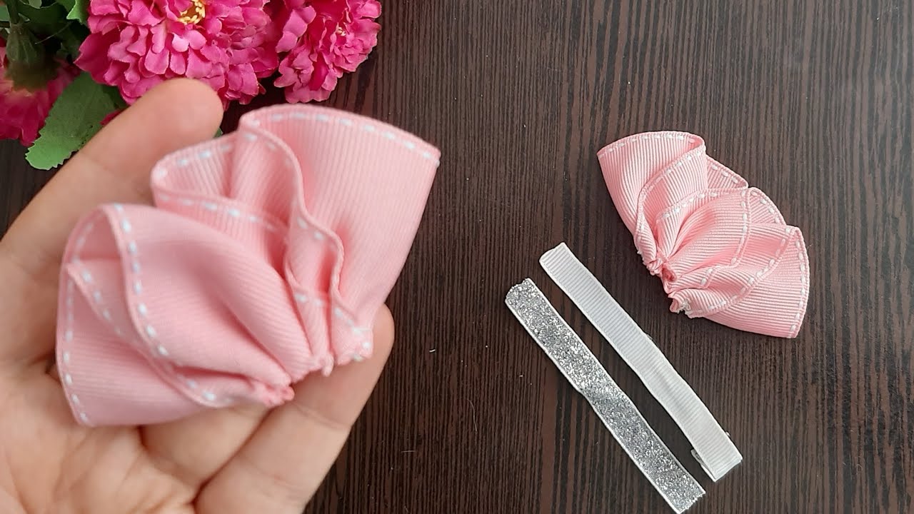 Amazing Ribbon Bow tutorial in 6 minutes | Ribbon Bow craft idea #diy # ...