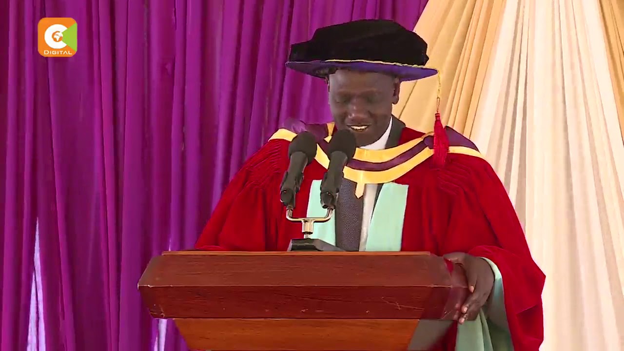 Dr. William Ruto graduates with PhD in plant ecology - YouTube