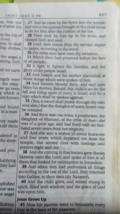 part 3 Luke 27:40 reading the whole of chapter 807 to 808. stay to read ...
