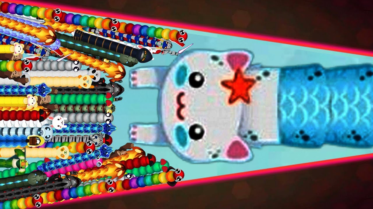 OMG ! ONE PRO VS 9999999999999999 NOOBS SNAKES 🐍 BEST EPIC SNAKE IO ...