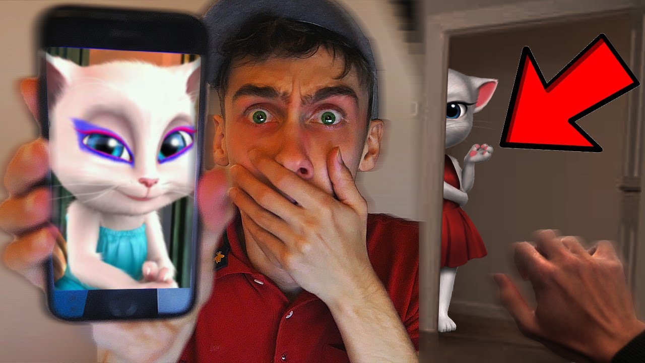 KIJK NOOIT IN DE OGEN VAN TALKING ANGELA! - YouTube