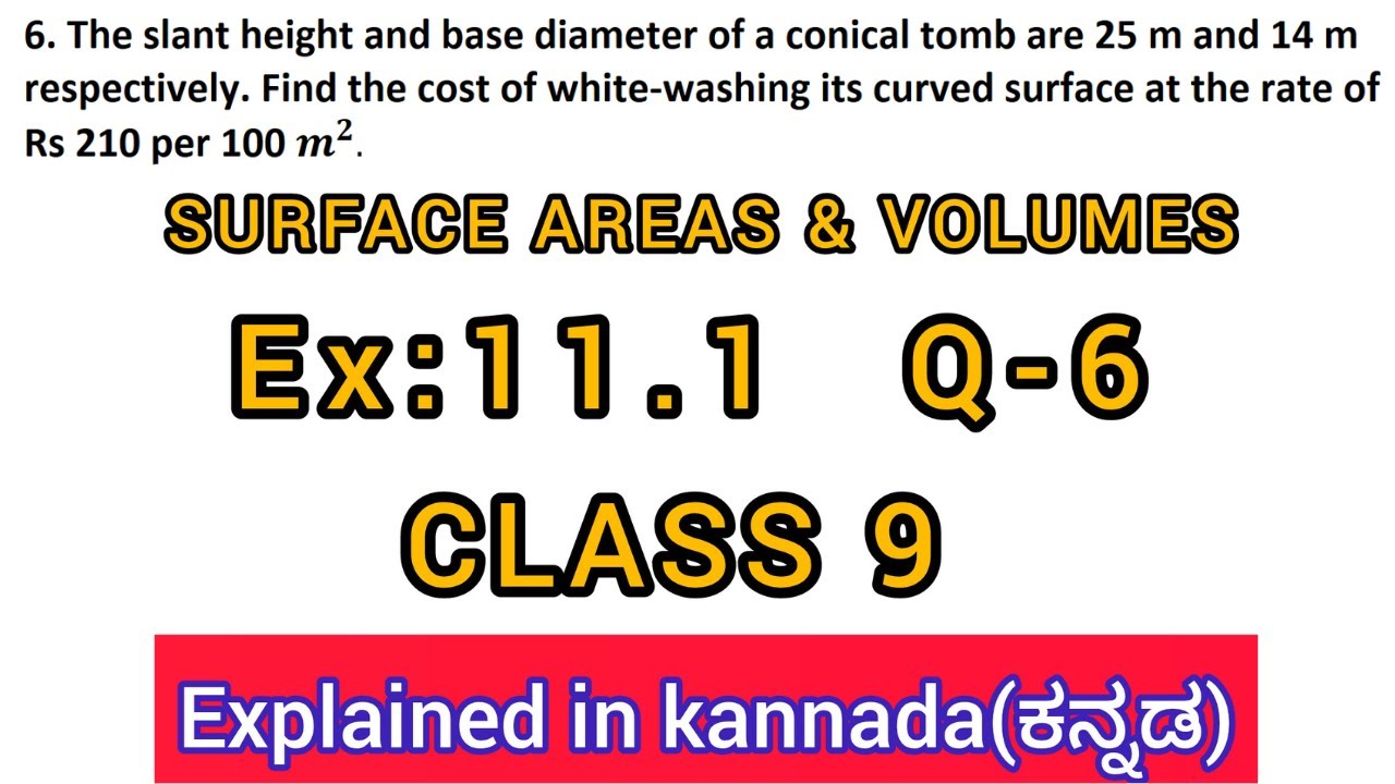 the slant height and base diameter of a conical tomb are 25m and 14m ...