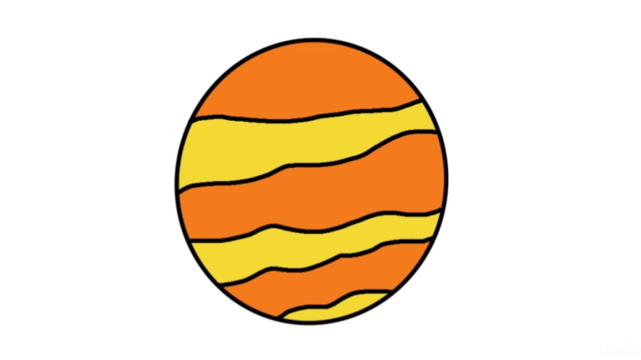 Cara Menggambar Planet Venus | How to Draw Venus - YouTube
