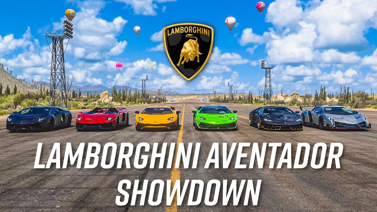 Lamborghini Aventador Showdown! | SVJ, SV, Centenario, Veneno, J, LP700 ...