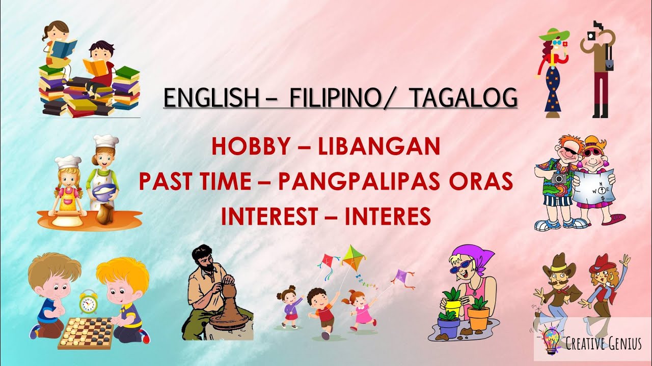 HOBBY, PAST TIME, AND INTEREST - LIBANGAN, PANGPALIPAS-ORAS, AT INTERES ...