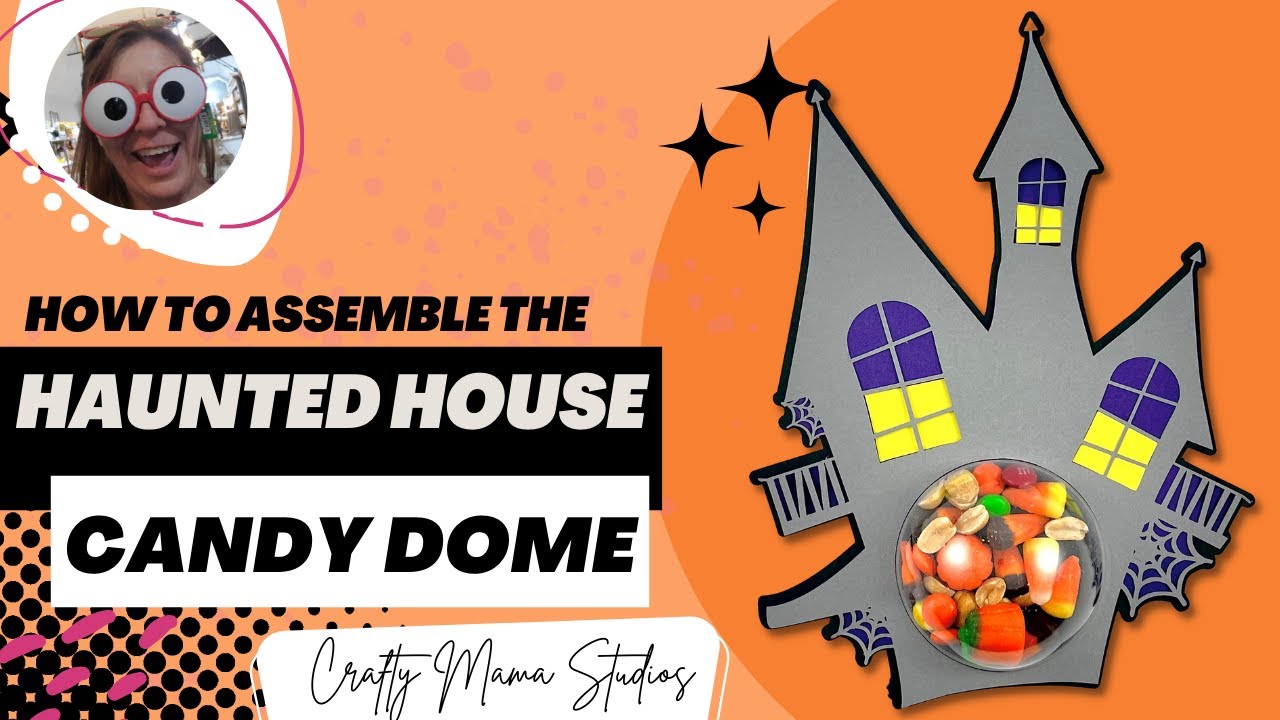 Halloween Candy Crafts, Haunted House Candy Dome Holder - YouTube