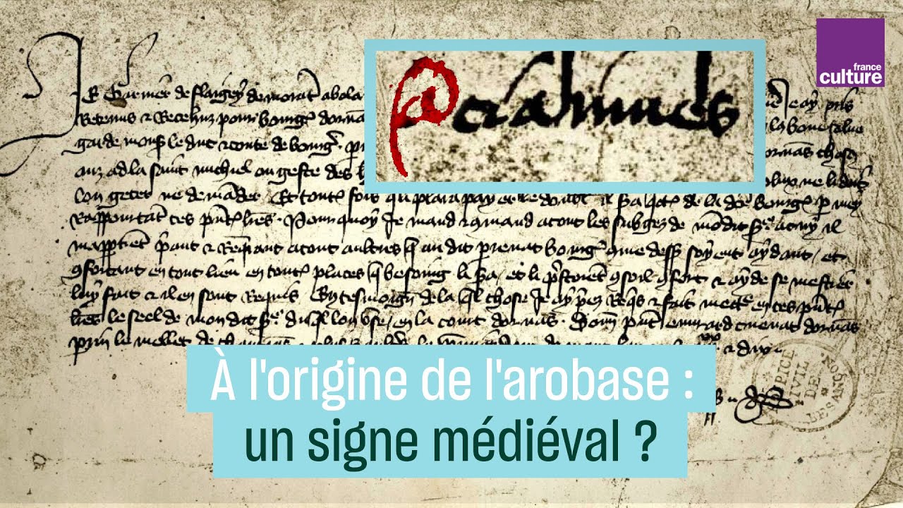 À l'origine de l'arobase, un signe médiéval ? - YouTube