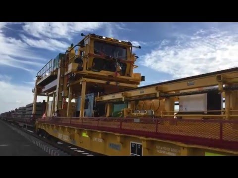 Gantry - Harsco Rail - 2016 - Track construction machine - NTC - YouTube