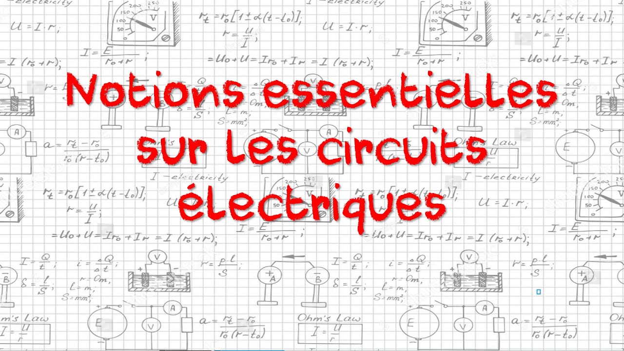 Électricité - Notions essentielles - YouTube
