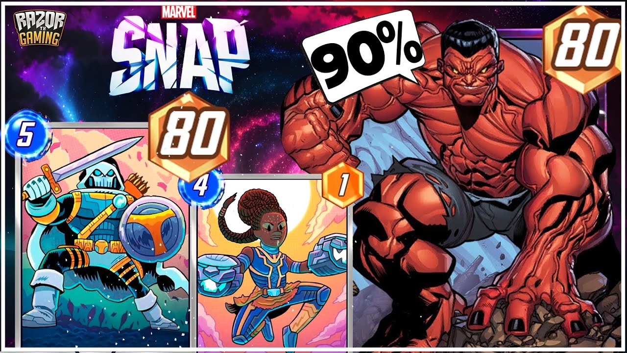 RED HULK GIGANTE CON SHURI COMBO (90% WINRATE) 😍😍 MARVEL SNAP - YouTube