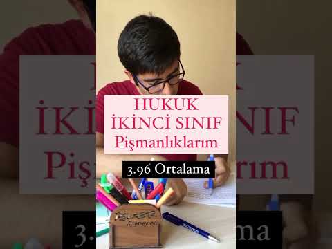 Hukuk 2. Sınıf Pişmanlıklarım | 3.96 ortalama yapmak #hukukfakültesi