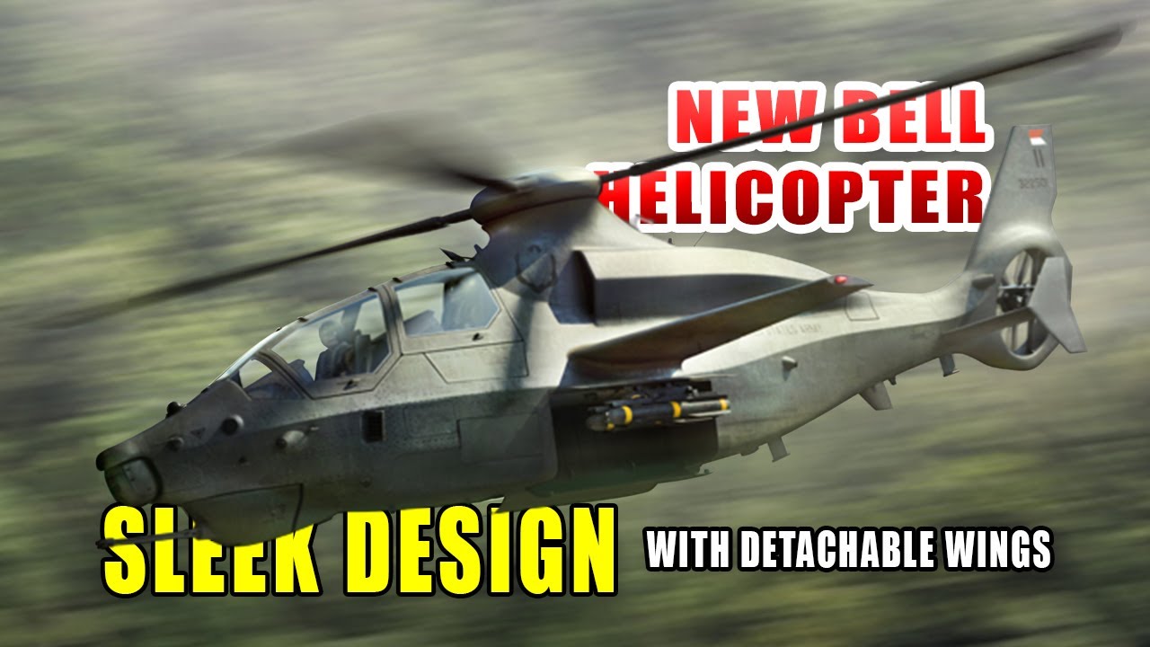 Bell's new sleek helicopter has removable wings ! - YouTube