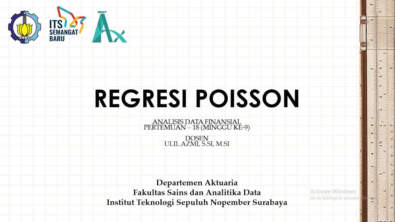 Regresi Poisson vs Generalized Poisson Regression - YouTube