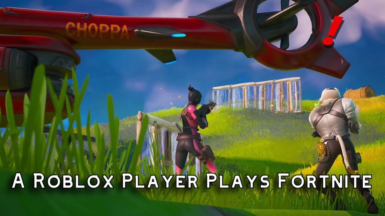 A Roblox Player Plays Fortnite - YouTube
