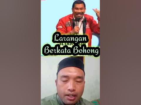 Larangan Berkata Bohong #videodakwah #hadits #shorts - YouTube