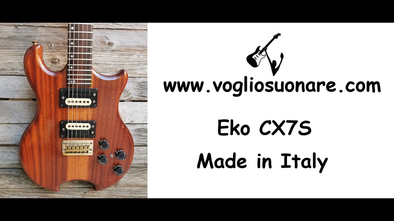 Eko CX7S Artist Made in Italy 1970s With Hard Case - YouTube