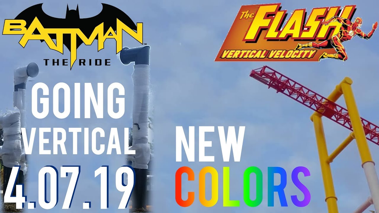 4/7 BATMAN & THE FLASH Updates Six Flags Discovery Kingdom - YouTube