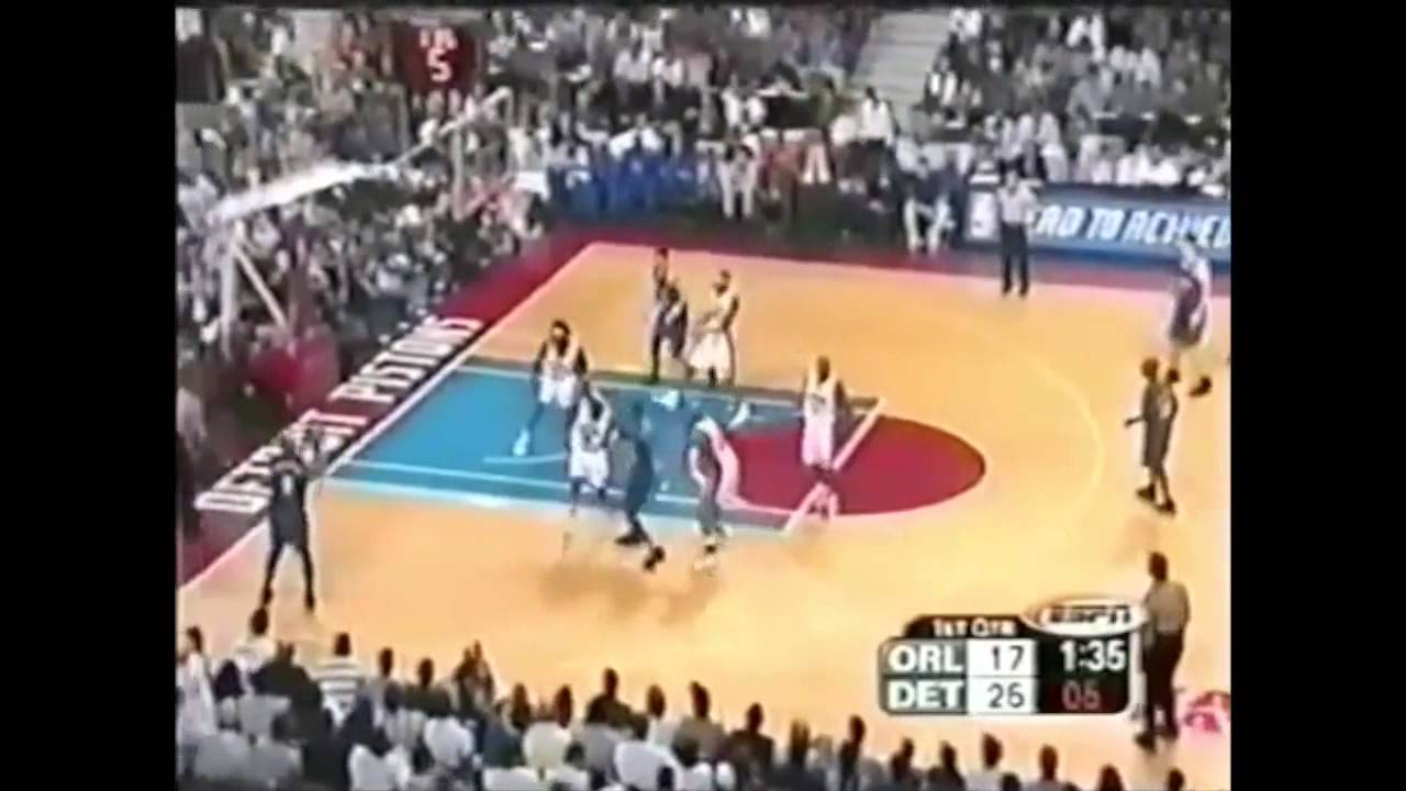 Ben Wallace Defense vs Magic 2003 1st Rd Game 7 - YouTube