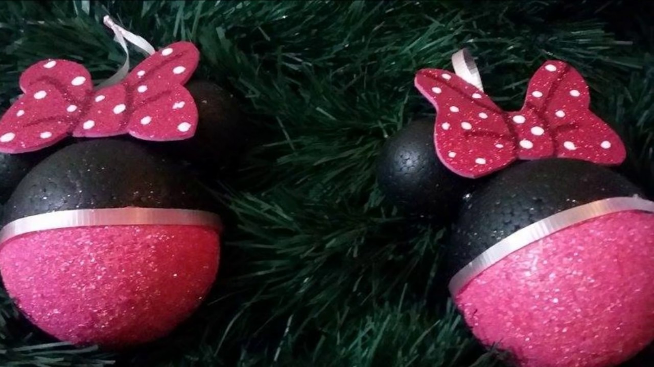 Esferas Navideñas de Minnie mouse - YouTube