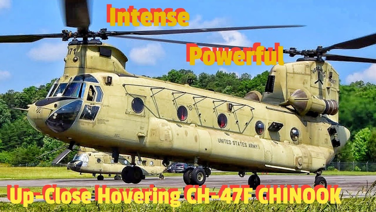 INSANE CH-47F Chinook Hover Test ⚠️ Full Power Takeoff & Landing - YouTube