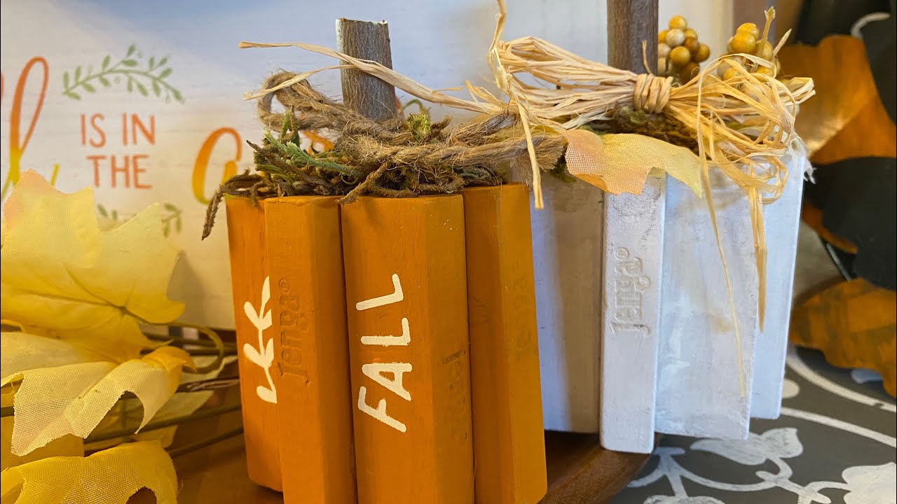 Jenga Pumpkin DIY - YouTube