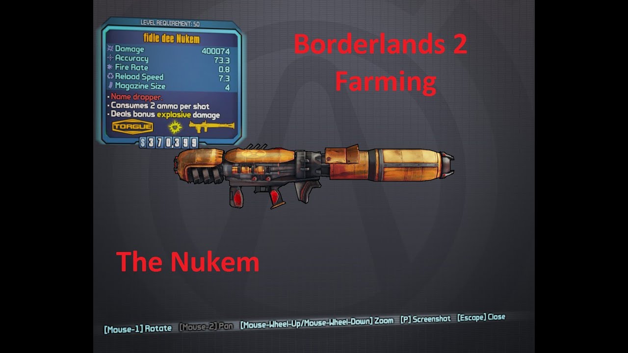 Borderlands 2 Farming - The Nukem - YouTube