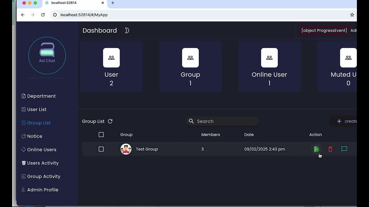 Flutter enterprise chat system admin panel : Flutter web chat admin panel - YouTube