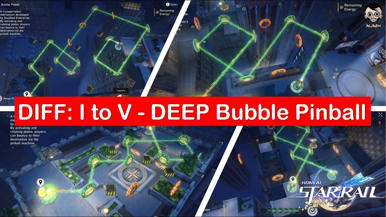 Difficulty I to V: Deep Bubble Pinball | Hanu's Prison Break Adventure Mission | Honkai Star ...