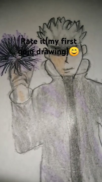 My first gojo drawing - YouTube