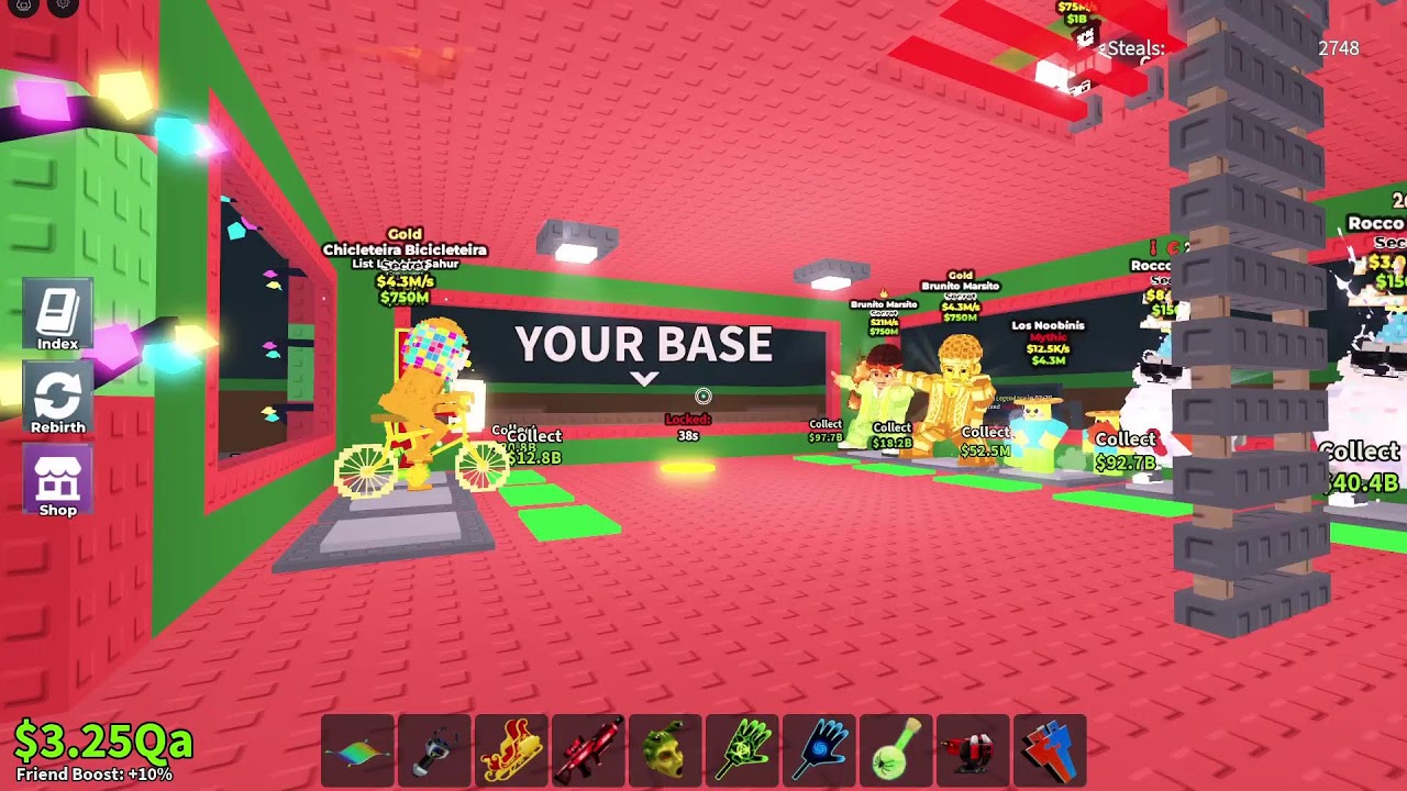 Playing Roblox sab LF gramas and taco index - YouTube