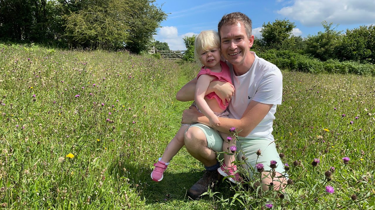 Among the wild flower meadows at Pentwyn Farm - YouTube