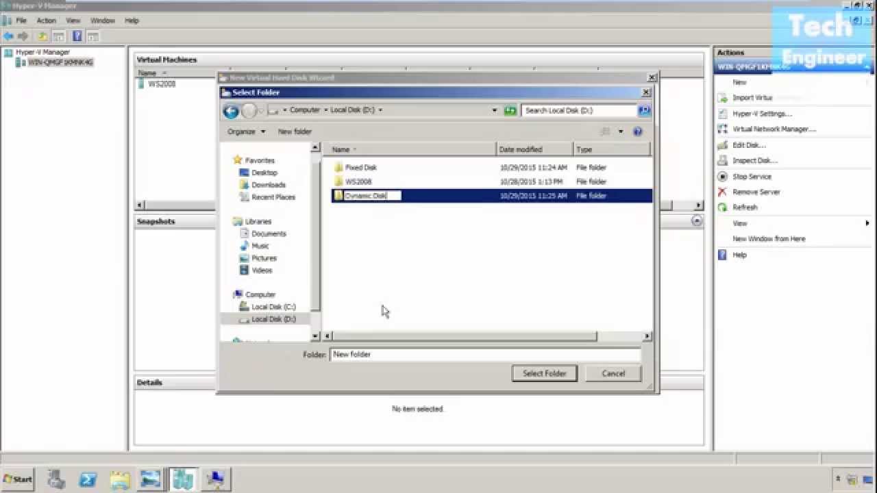 Configure VHD (Virtual Hard Disk) in Hyper V - Windows Server 2008 R2 ...