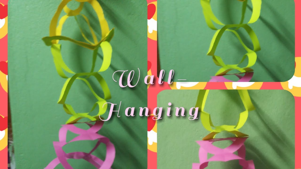 WALL HANGING PAPER CRAFT FOR PARTIES - YouTube