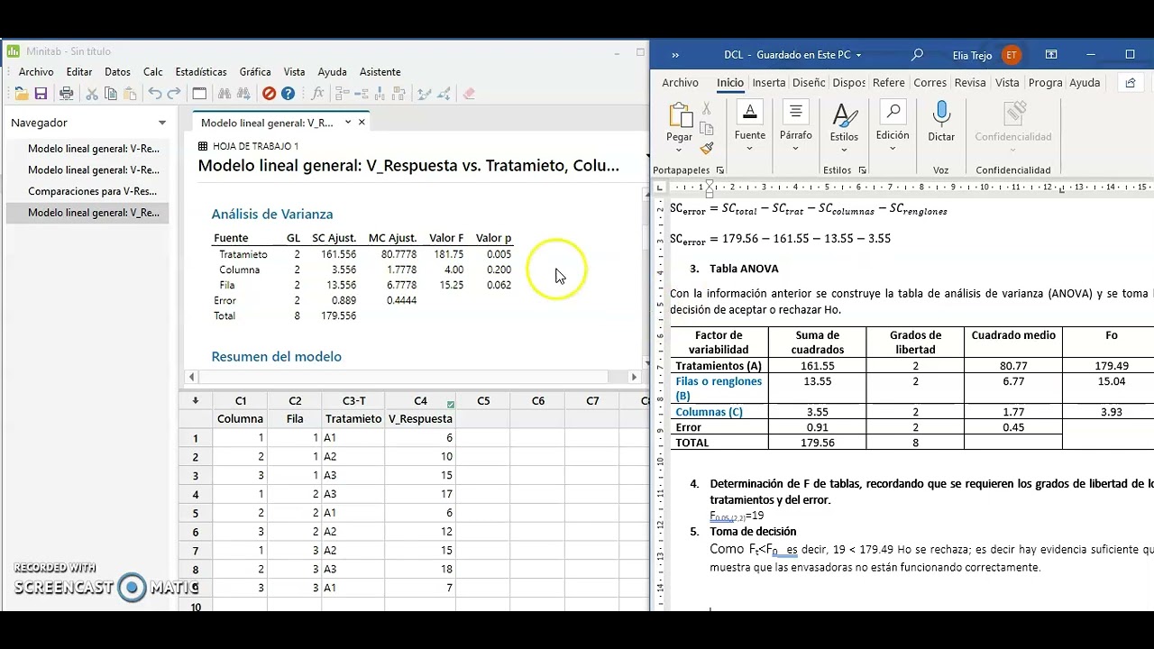 13 MINITAB DCL - YouTube