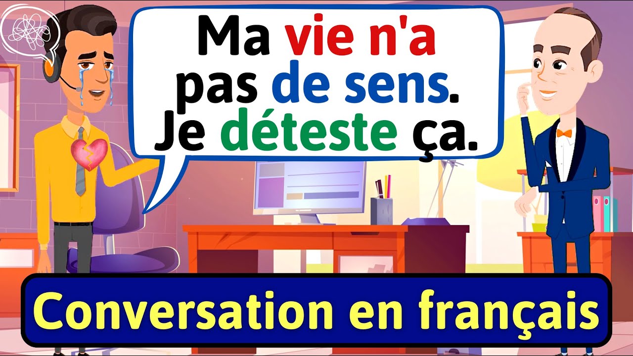 Daily French Conversation Practice with Subtitles (Le sens de la vie ...