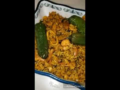 Rouz jerbi aux fruit de mer...😋😋😋روز جربي بغلال البحر - YouTube