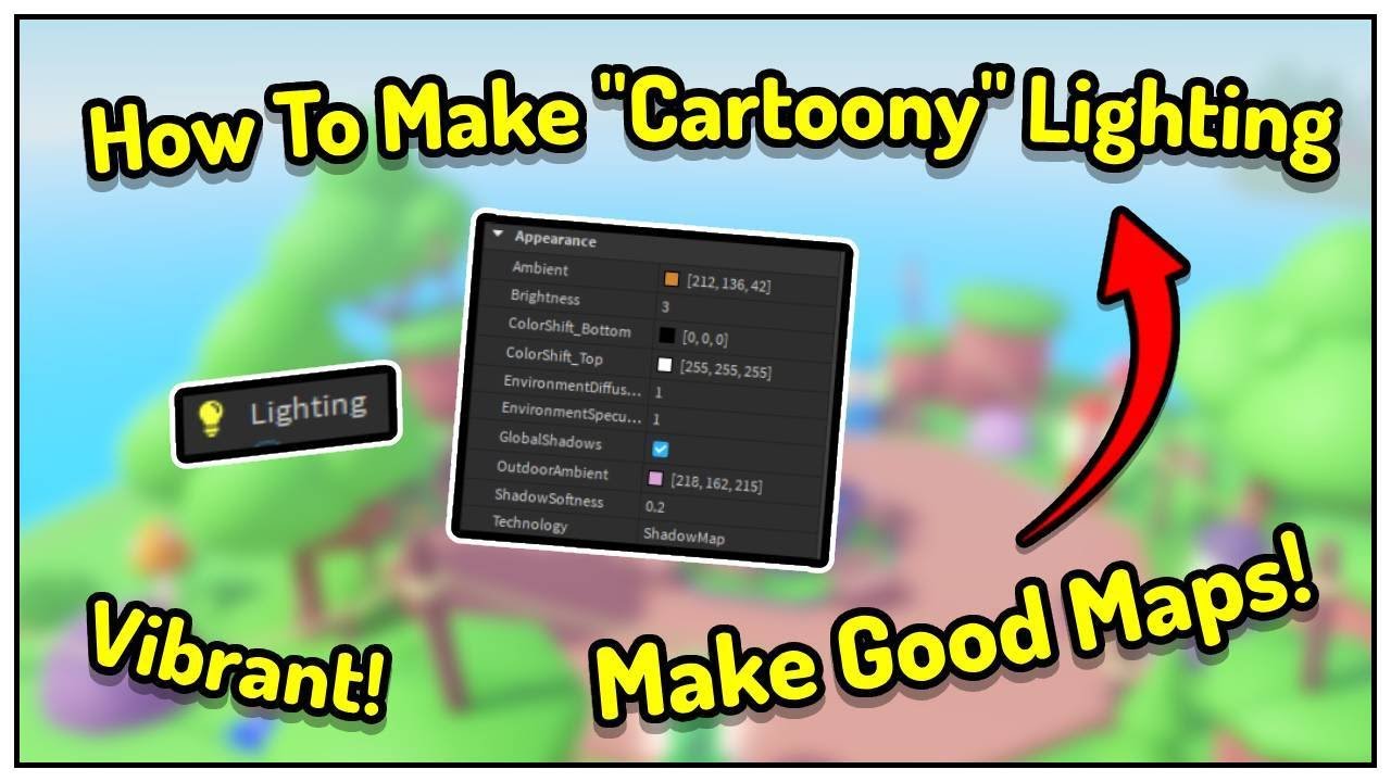 How To Make Cartoony Lighting In Roblox... (Simple) - YouTube