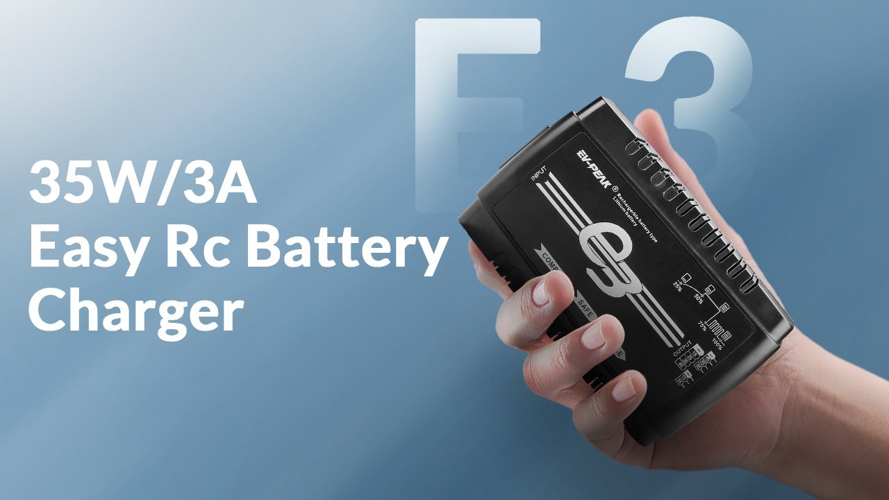 EV-PEAK E3 Super Easy Intelligent Balance Lithium Battery Charger RC FPV drone#battery#fpv#rc# ...